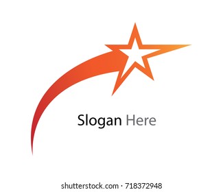 Rising Star Logo Emblem On White Stock Vector (Royalty Free) 1445655260 ...