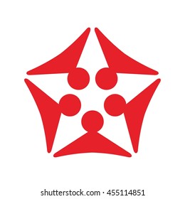 Star Logo Vector Community Symbol Stock Vector (Royalty Free) 455114851 ...