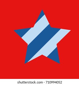 Star Logo Vector Red Background: vector de stock (libre de regalías ...
