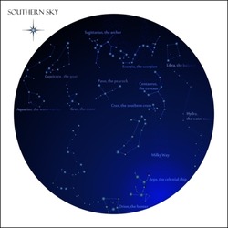 Astronomy Southern Star Map Free Stock Photo - Public Domain Pictures
