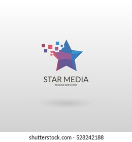 Star Media Logo Stock Vector (Royalty Free) 528242188 | Shutterstock