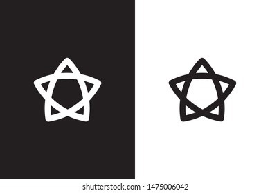 Star Minimalistic Icon Logo Template Elegant Stock Vector (Royalty Free ...
