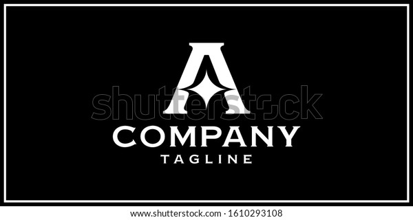Star Monogram Logo Design Inspiration Stock Vector (Royalty Free ...