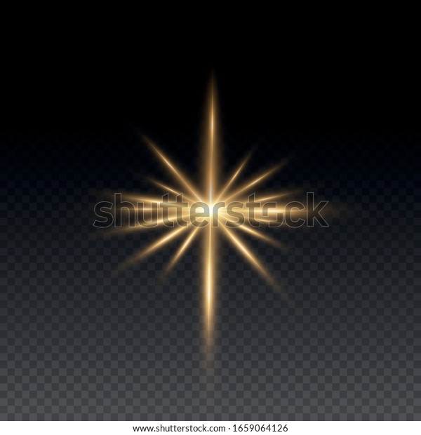 Star On Transparent Background Transparent Shining: เวกเตอร์สต็อก (ปลอด ...