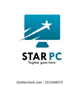 Star Pc Logo Template Illustration Stock Vector (Royalty Free ...