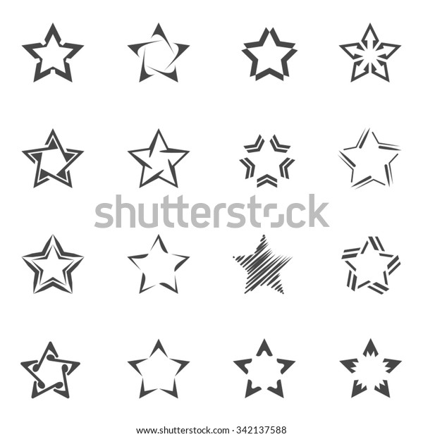 Star Pictogram Stock Vector (Royalty Free) 342137588 | Shutterstock