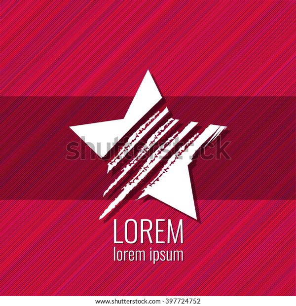 Star Ragged Texture Logo Symbol Vector Stock Vector (Royalty Free ...