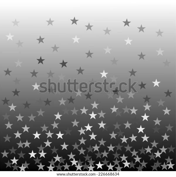 Star Rain Many Small Silver Gray Stock Vector (Royalty Free) 226668634
