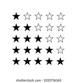 Star Rating Icon Stock Vector (Royalty Free) 1033736365 | Shutterstock