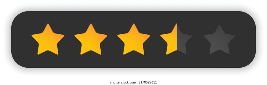Star Rating Symbol Design Vector Stock Vector (Royalty Free) 2170592611 ...