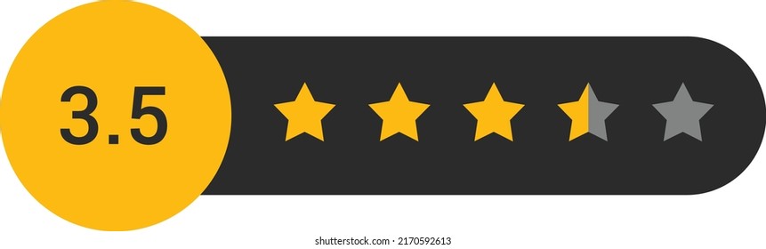 Star Rating Symbol Design Vector Stock Vector (Royalty Free) 2170592613 ... Star Rating Symbol Design Vector Stock Vector (Royalty Free) 2170592613 ...