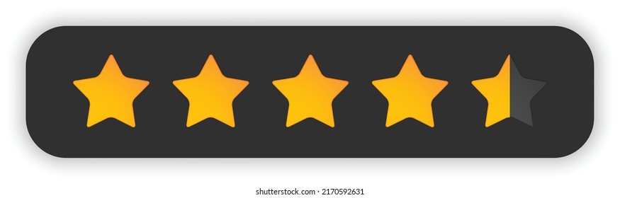 Star Rating Symbol Design Vector Stock Vector (Royalty Free) 2170592631 ...