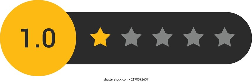 Star Rating Symbol Design Vector Stock Vector (Royalty Free) 2170592637 ...