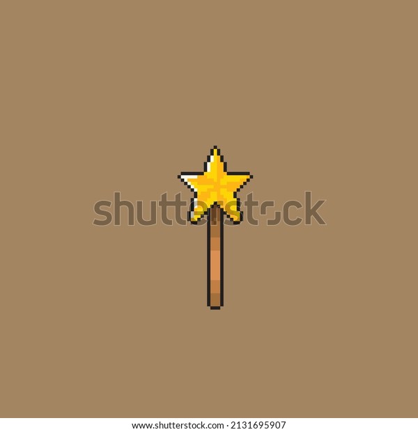 Star Rod Pixel Style Stock Vector (Royalty Free) 2131695907 | Shutterstock
