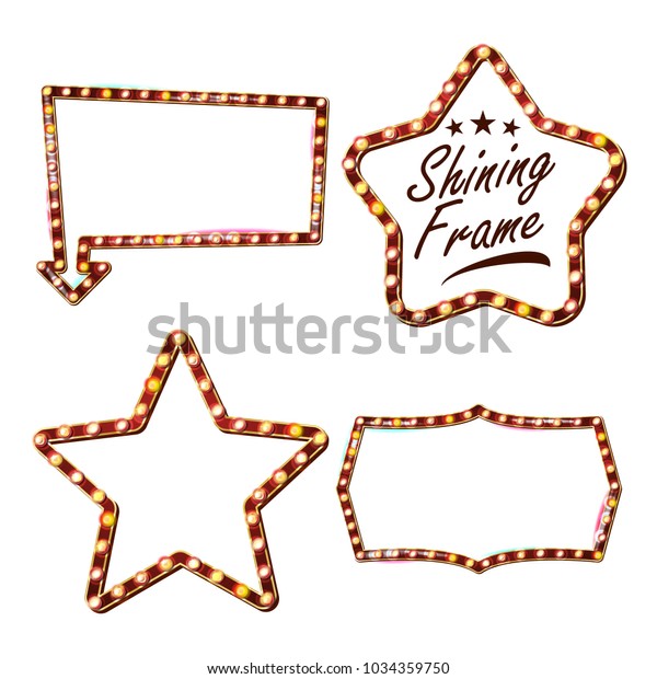 Star Set Billboard Vector Shining Star Stock Vector (Royalty Free ...