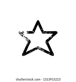 Star Shape Distressed Icon Symbol Stock Vector (Royalty Free ...