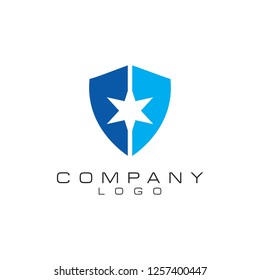 Blue Star Logo Stock Vector (Royalty Free) 481215085