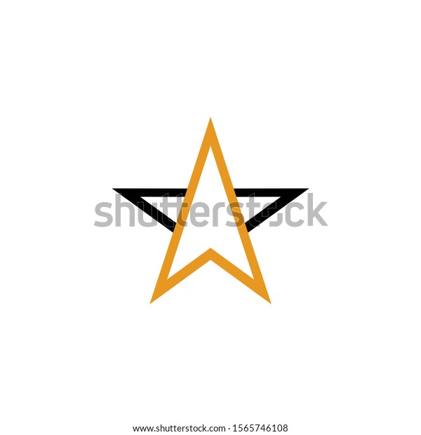 Star Simple Logo Design Ilustration Stock Vector (Royalty Free ...