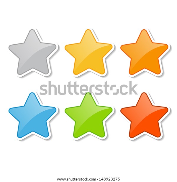 Star Stickers 스톡 벡터(로열티 프리) 148923275 | Shutterstock