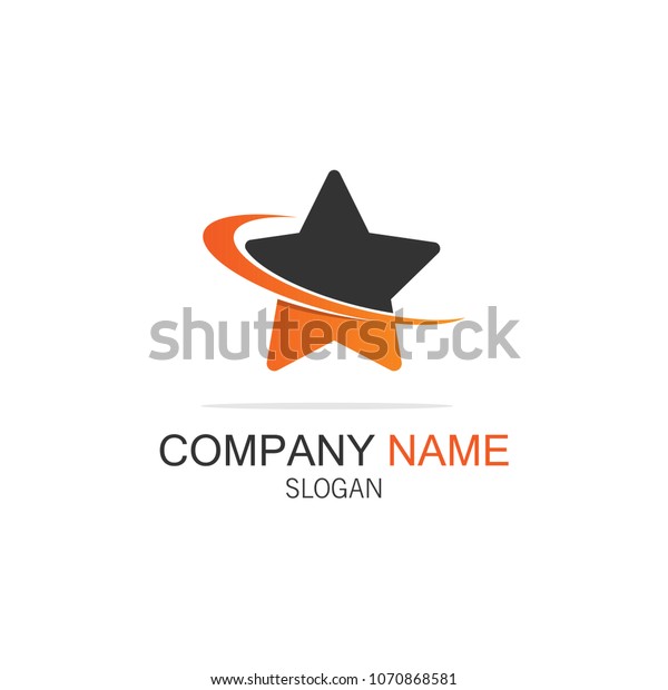 Star Swoosh Logo Stock Vector (Royalty Free) 1070868581 | Shutterstock