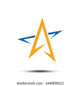 Star Swoosh Vector Logo Template Illustration Stock Vector (Royalty ...