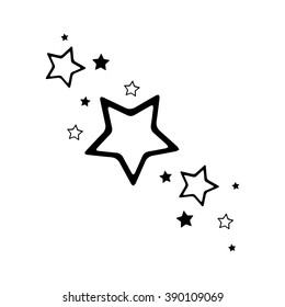 Star Tattoo Design Stock Vector (Royalty Free) 390109069 | Shutterstock