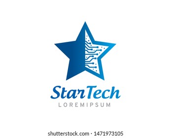 Star Technology Logo Symbol Icon Template Stock Vector (Royalty Free ...