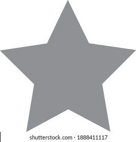 Star Ultimate Grey Icon Web Stock Vector (Royalty Free) 1888411117 ...