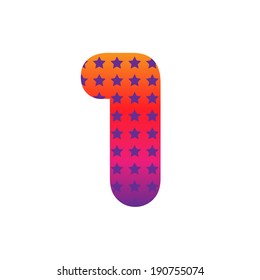 Star Vector Alphabet Number Stock Vector (Royalty Free) 190755074 ...