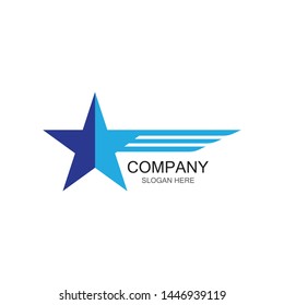 Flying Star Logo Design Stock Template: เวกเตอร์สต็อก (ปลอดค่าลิขสิทธิ์ ...