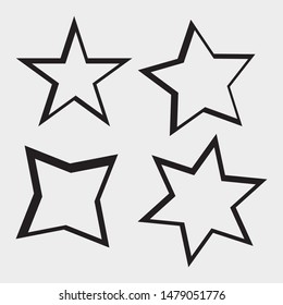 Image Flourish Star Set Stock Vector (Royalty Free) 113804950