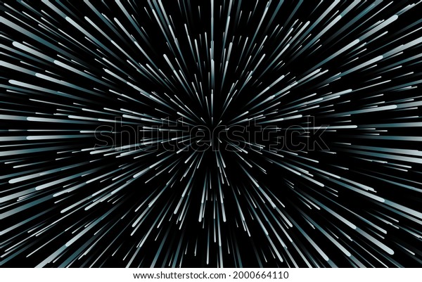 Star Warp Hyperspace White Stars Vector Stock Vector (Royalty Free ...