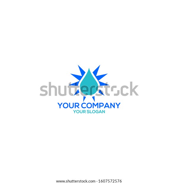 Star Water Logo Design Vector Stock Vector (Royalty Free) 1607572576 ...