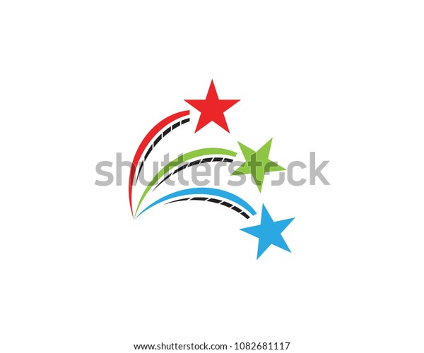 Star Way Logo Design Template Stock Vector (Royalty Free) 1082681117 ...