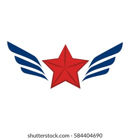 Set Stars Wings Stock Vector (Royalty Free) 253269232 | Shutterstock