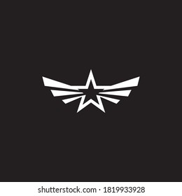 Star Wings Logo Vector Icon Design Stock Vector (Royalty Free ...