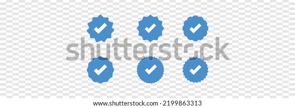 Starburst Badge Set Vector Check Markstarburst Stock Vector (Royalty ...