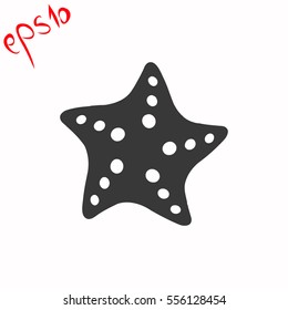 Starfish Grey Icon Stock Vector (Royalty Free) 556128454 | Shutterstock