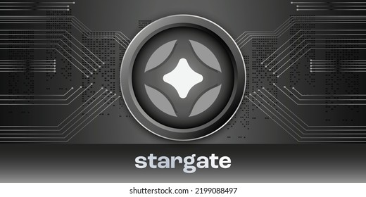 Stargate Finance Stg Cryptocurrency Vector Background Stock Vector ...