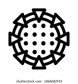 Stargate Icon On White Background Vector Stock Vector (Royalty Free ...