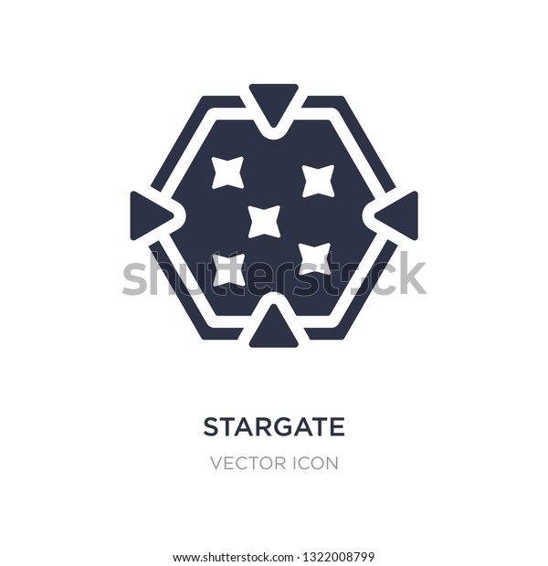 Stargate Icon On White Background Simple Stock Vector (Royalty Free ...