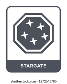 Stargate Icon Vector On White Background Stock Vector (Royalty Free ...