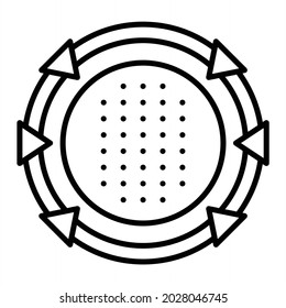 Stargate Vector Outline Icon Isolated On Stock Vector (Royalty Free ...