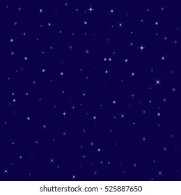 Starry Dark Blue Sky Stock Vector (Royalty Free) 525887650 | Shutterstock