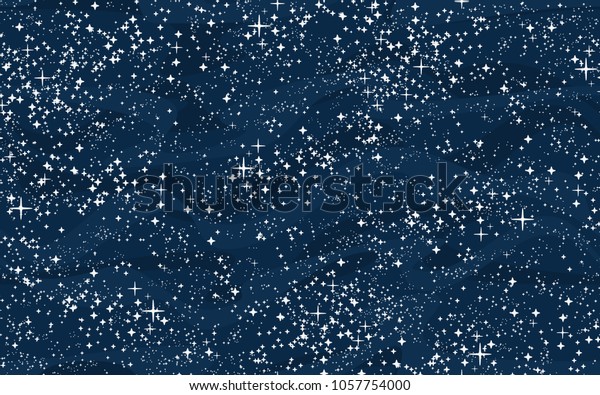 Starry Night Background Infinite Space Flight Stock Vector (Royalty ...