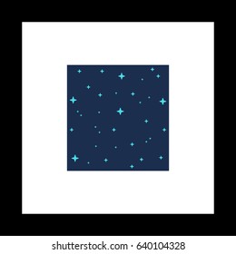 Starry Night Simple Vector Button Illustration Stock Vector (Royalty ...