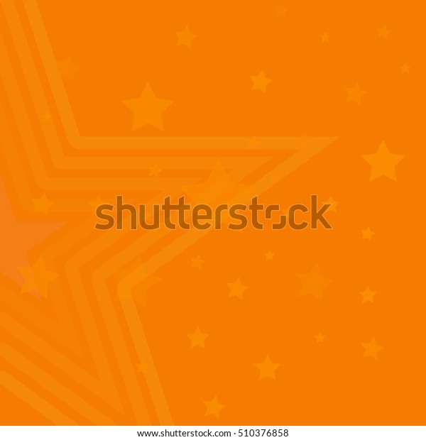 Stars Abstract Background Stars On Orange Stock Vector (Royalty Free ...
