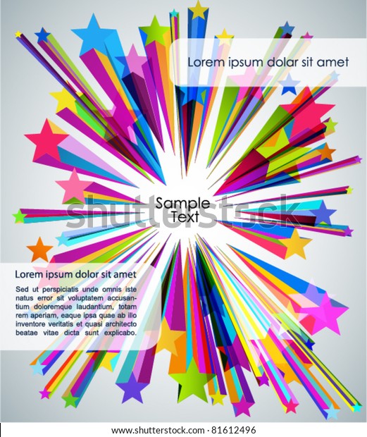 Stars Background Cover Design Stock Vector (Royalty Free) 81612496