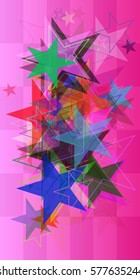 Stars Background Design Stock Vector (Royalty Free) 577635244 ...
