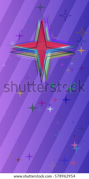Stars Background Template Stock Vector (Royalty Free) 578962954 ...